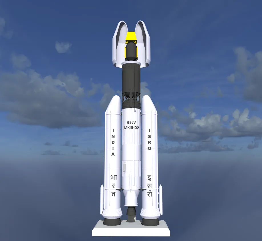 ISRO GSLV Chandrayaan 2 - Free 3D Print Model - MakerWorld