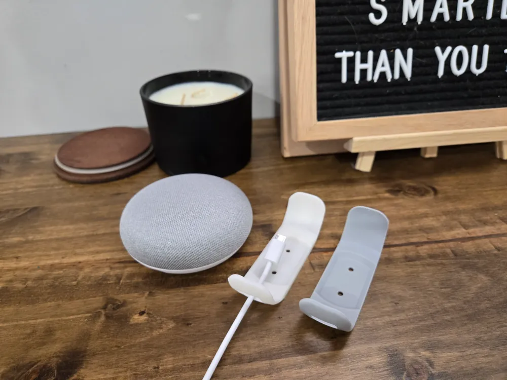 Minimalist Google Home Mini/Nest Mini Wall Mount - Free 3D Print Model ...