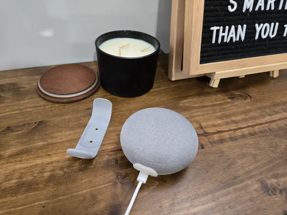 Minimalist Google Home Mini/Nest Mini Wall Mount by theory - MakerWorld