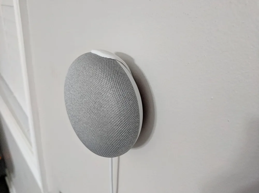 Minimalist Google Home Mini/Nest Mini Wall Mount - Free 3D Print Model ...