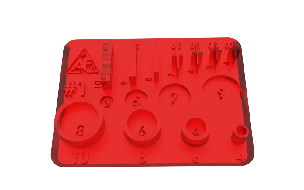 3D Printing RERF Resin Exposure Calibration Test - Free 3D Print Model ...