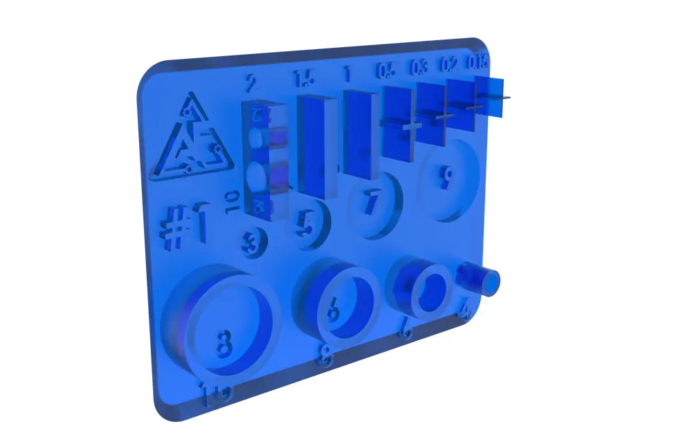 Prueba de Calibración de Exposición de Resina de Impresión 3D RERF por ...