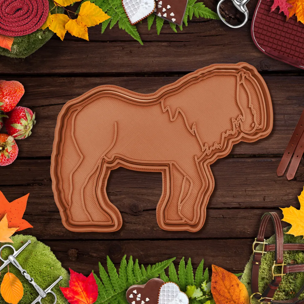 Horse Agar cookie cutter / stamp by Indibles - MakerWorld