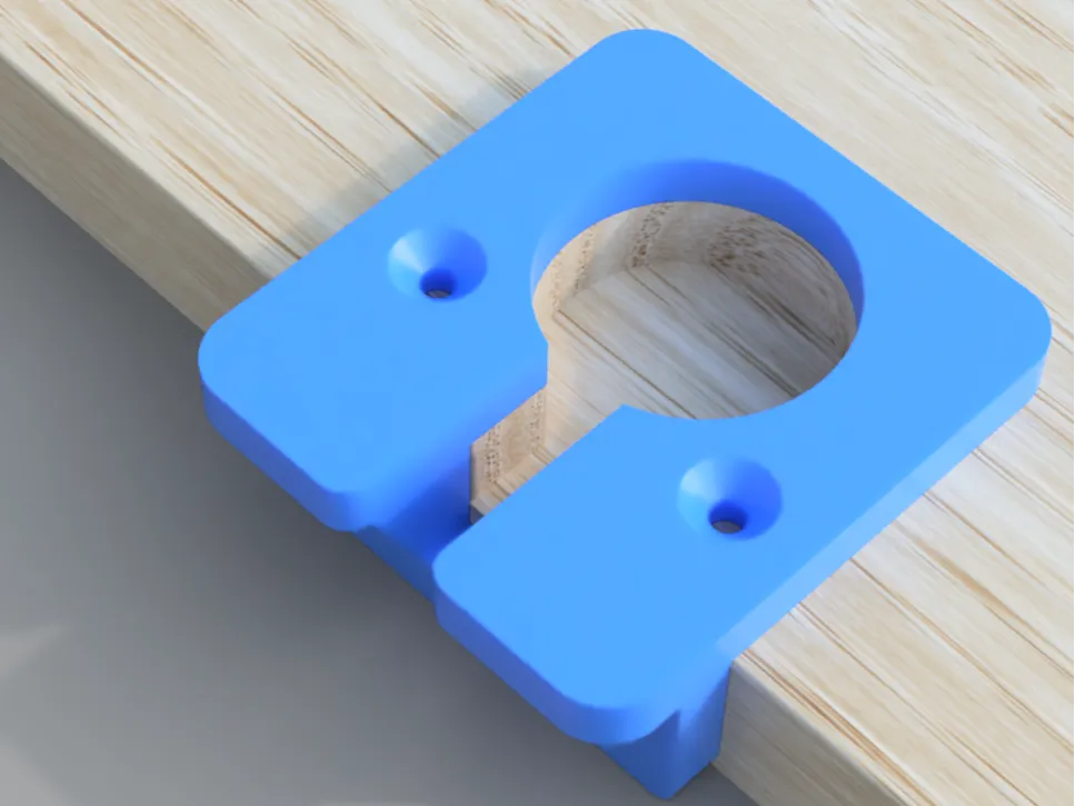 Router template for countertop connector 100 mm by vestergaard ...