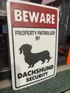 Sign - Dachshund Security by ideat0m - MakerWorld