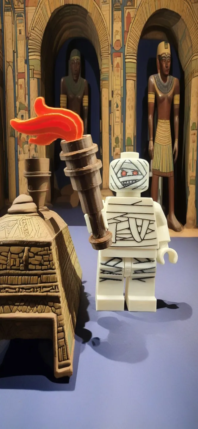 The Mummy Brick Figure 300% Scale by Big F - MakerWorld