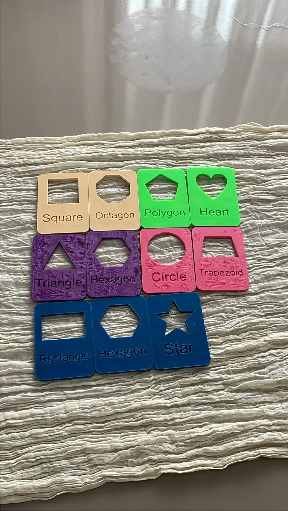 Montessori Shape Learning Cards – Children's Educational - Free 3D ...