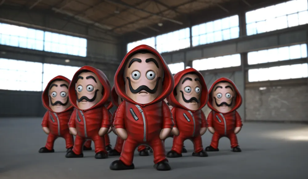 Money Heist Mini Dude by Wekster - MakerWorld