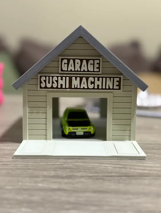 1:64 and 1:160 Sushi Machine Garage Diorama - Free 3D Print Model ...