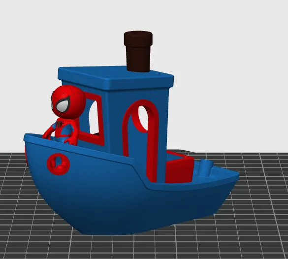 Spiderman on the Benchy - Free 3D Print Model - MakerWorld