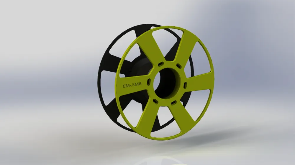 Bambu AMS Refill Spool EM-AMS Twist Lock by Embrace Making MakerWorld ...