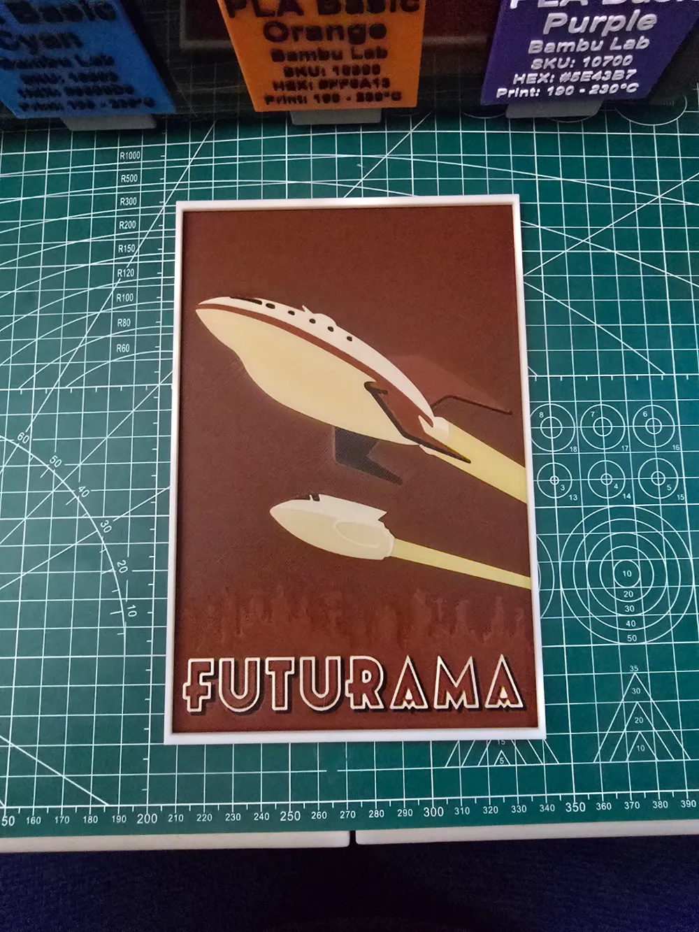 Futurama Poster - Hueforge Art by Lumpy3D - MakerWorld