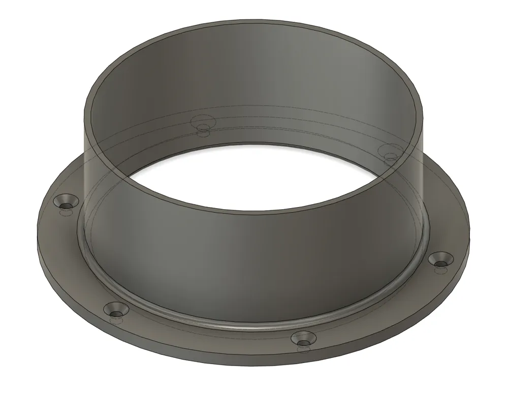 5" Flanged Dust Port by PR Designs - MakerWorld