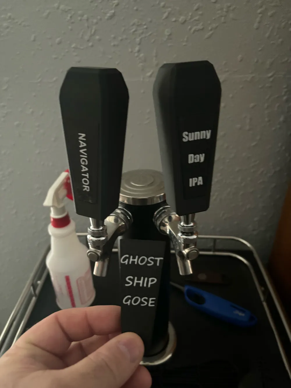 Beer Tap Handles with Magnetic Labels by chad.aultman - MakerWorld