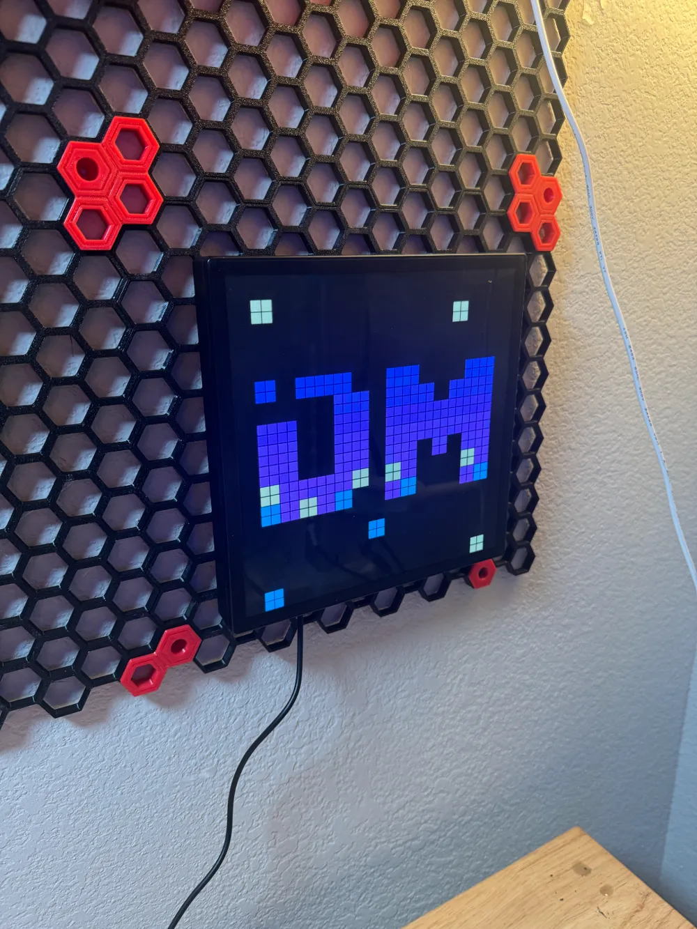 Honeycomb Hex Wall Picture Display Mount for 90mm by tooling_lee ...
