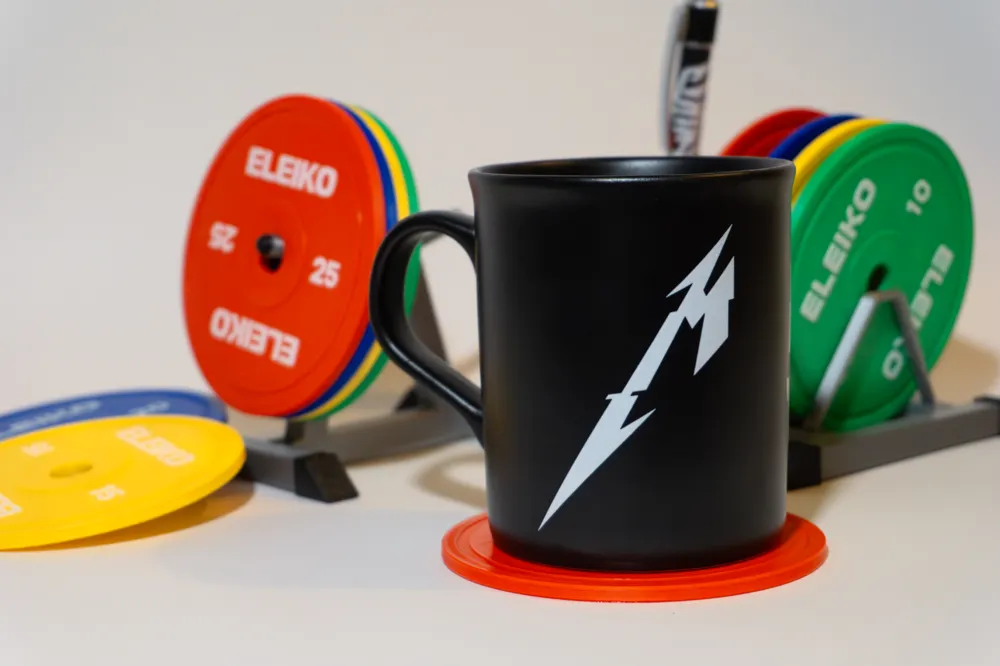 Eleiko Weight Plate Coasters - Free 3D Print Model - MakerWorld