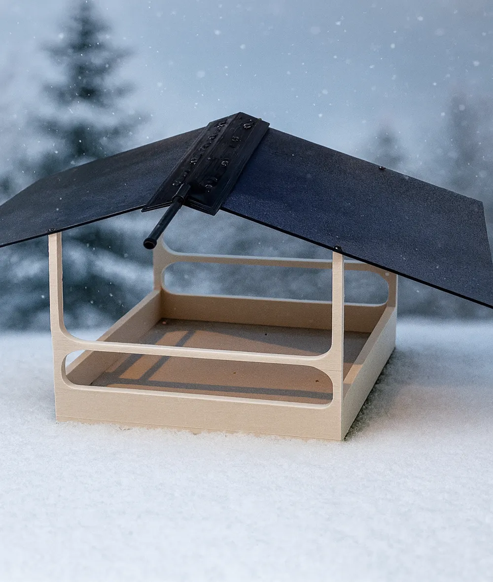 Birdhouse, feeder, bird feeder, 233x233 by AnKoDesign MakerWorld: Download Free 3D Models