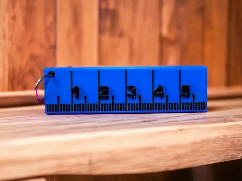 Ruler Key Ring by CatWhisker - MakerWorld