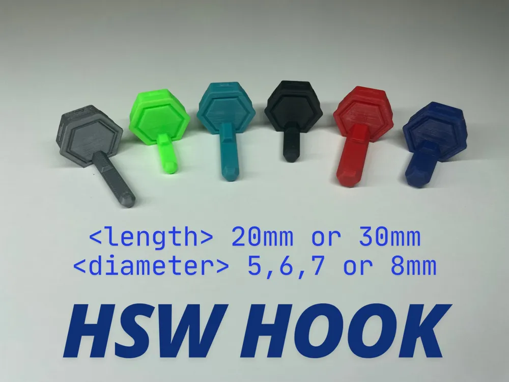HSW hook (NEW dimensions) by JCz - MakerWorld
