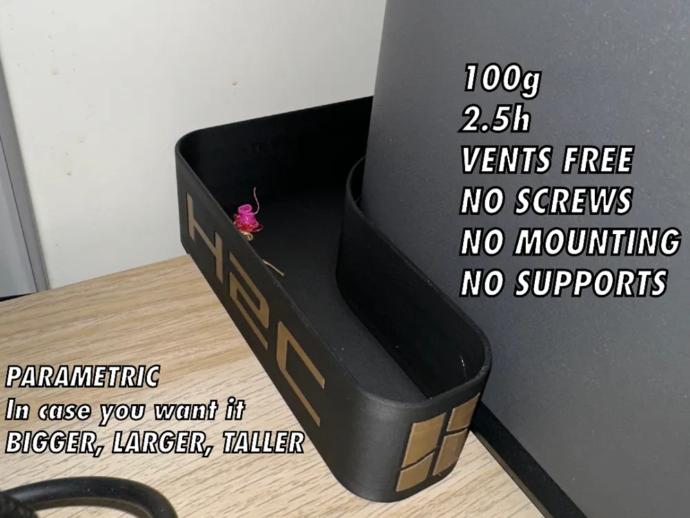 Ultra Thin H2C Wall Rebound Poop Chute Bin - Free 3D Print Model ...