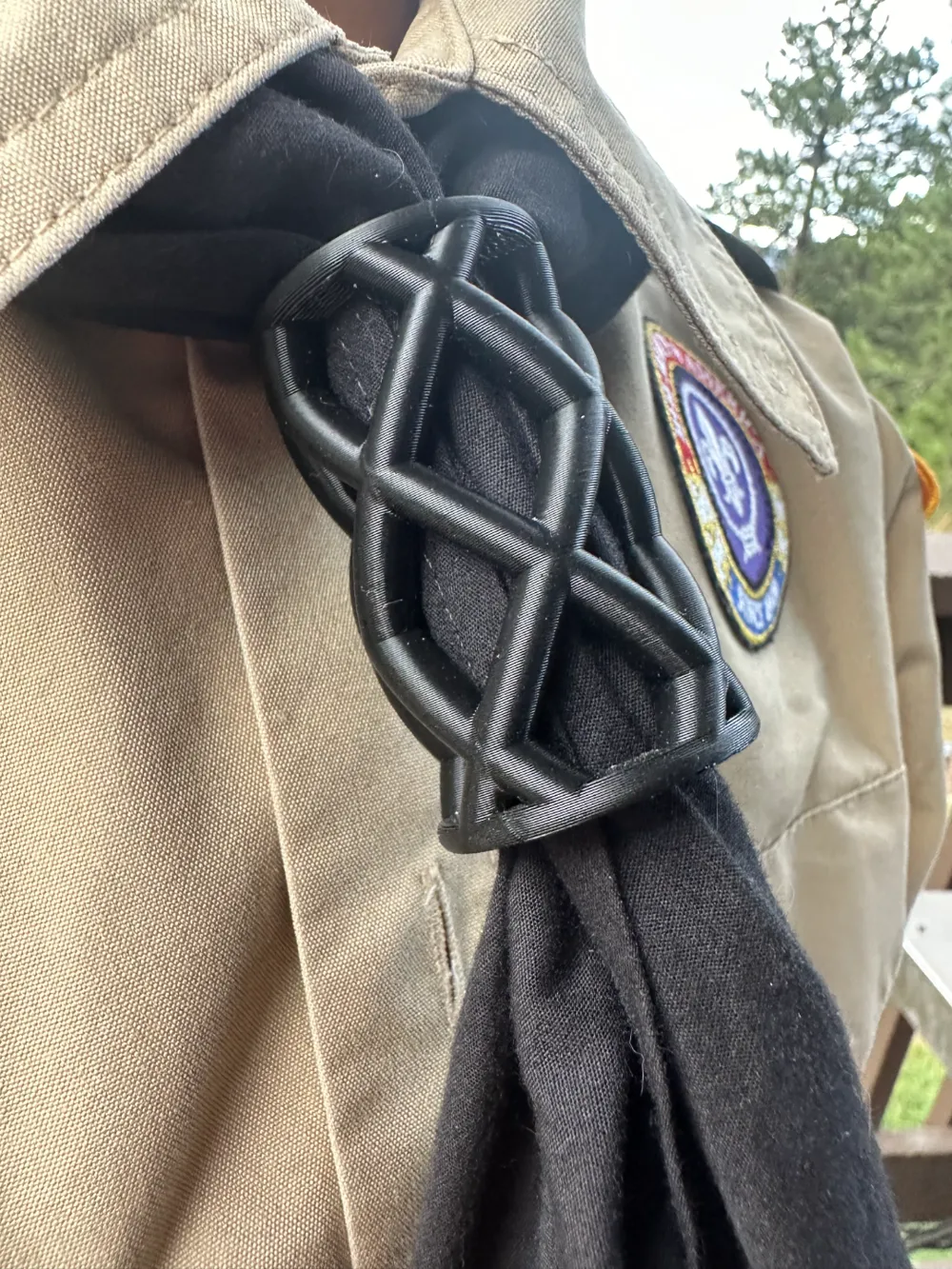 woven neckerchief woggle by bob the biulder - MakerWorld