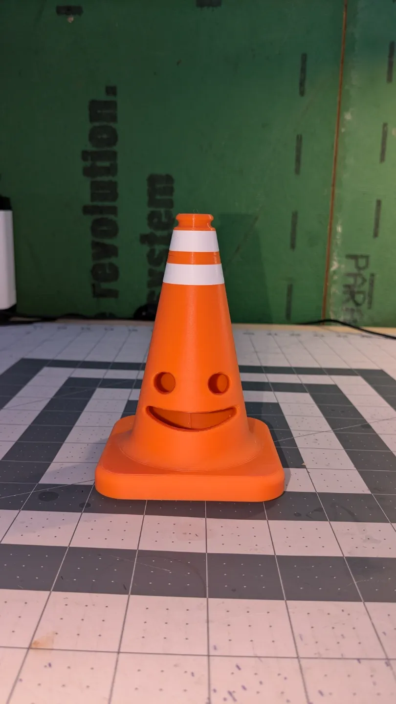 Smiling Safety Cone by Emmitt - MakerWorld