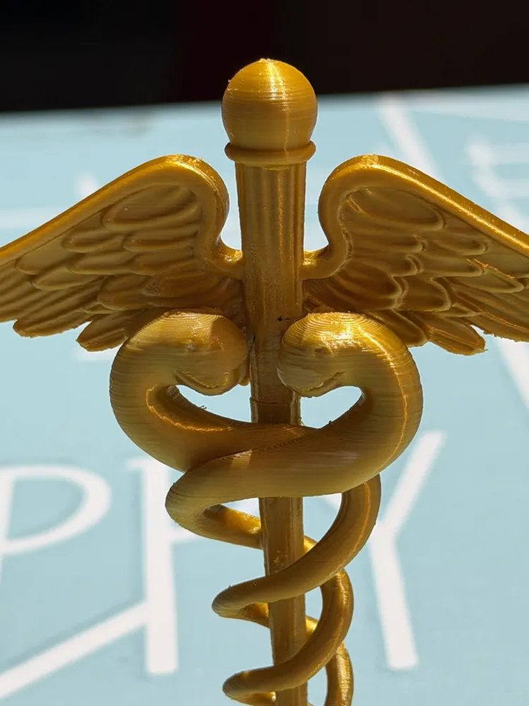 Caduceus staff - Free 3D Print Model - MakerWorld