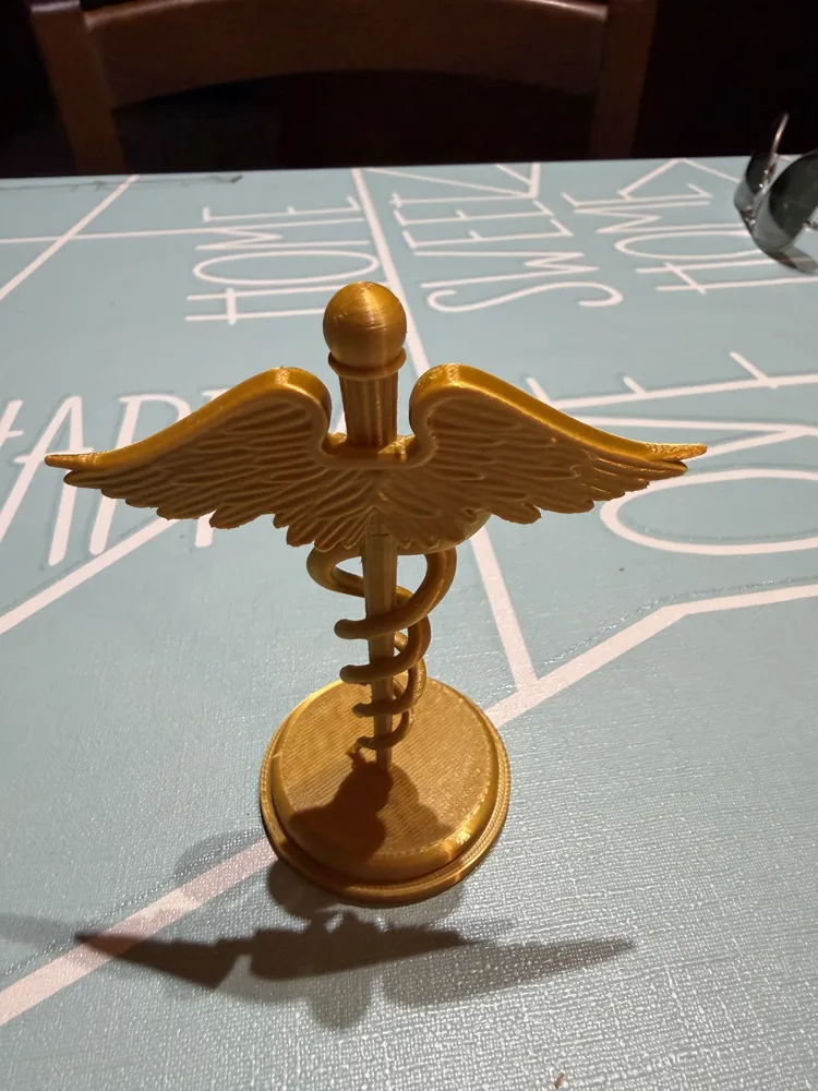 Caduceus staff - Free 3D Print Model - MakerWorld