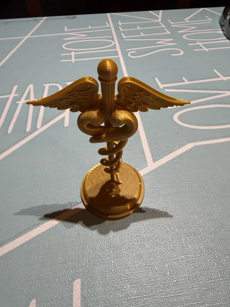 Caduceus staff - Free 3D Print Model - MakerWorld