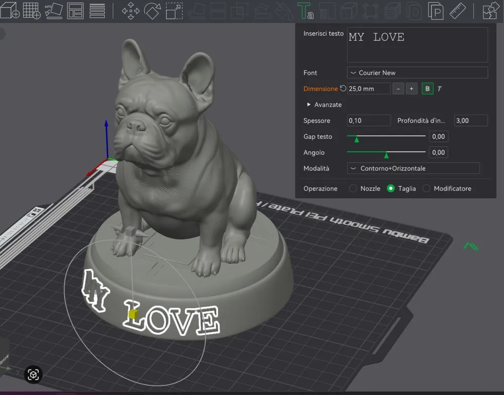 Customizable French Bulldog Statue & Trophy - Free 3D Print Model ...