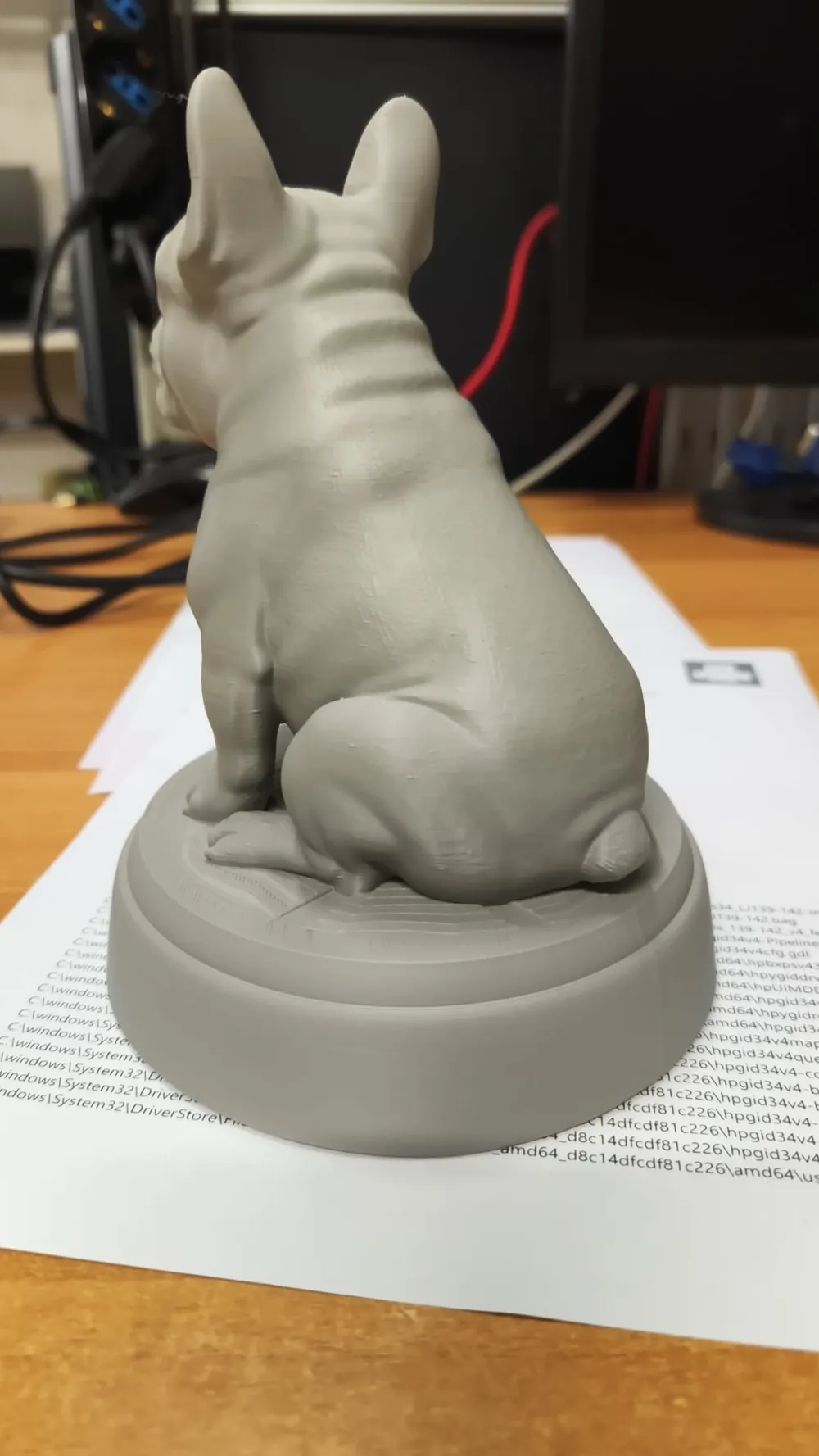 Customizable French Bulldog Statue & Trophy - Free 3D Print Model ...