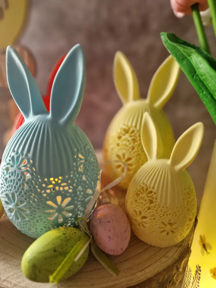 Filigree Easter Bunny Light–Spring Decoration - Free 3D Print Model ...