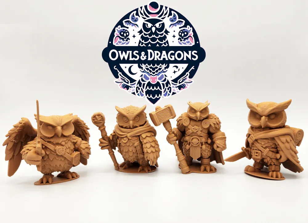 The Mage - Owls & Dragons by Triple G Workshop MakerWorld: Download ...