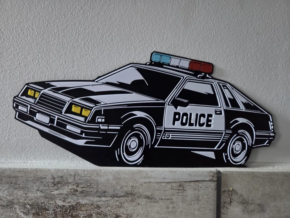 POLICE CAR by zap89100 MakerWorld: Download Free 3D Models
