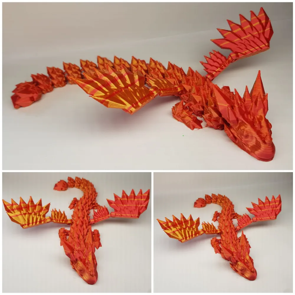 Baby Crystal Wing Dragon by Flexi-Maker - MakerWorld