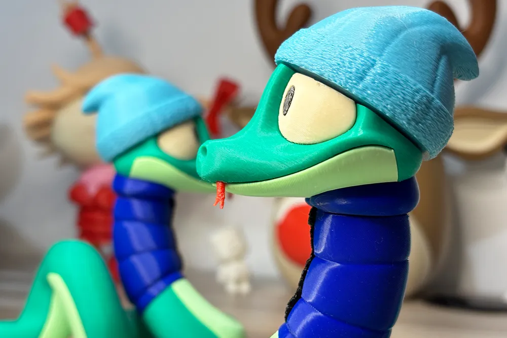 Cryss - The Winter Snake (NO AMS) - Free 3D Print Model - MakerWorld