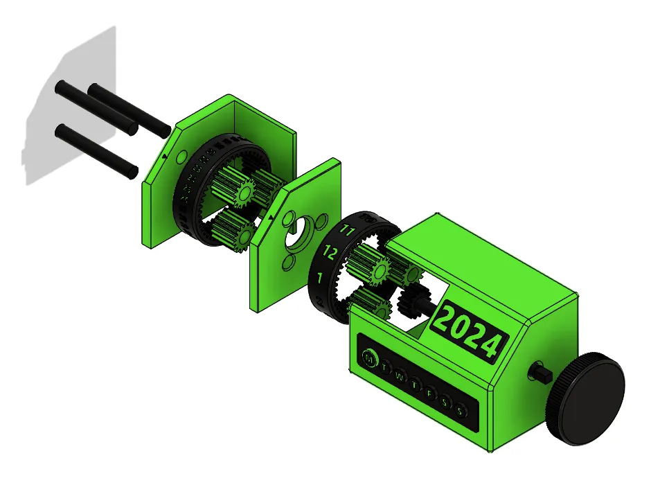 Mechanical Calendar by DINO2211 - MakerWorld