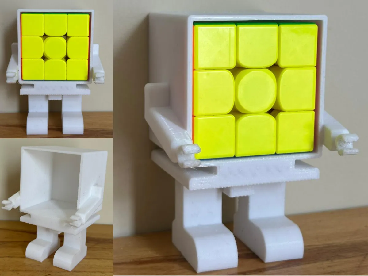 Rubik's cube robot stand - Free 3D Print Model - MakerWorld