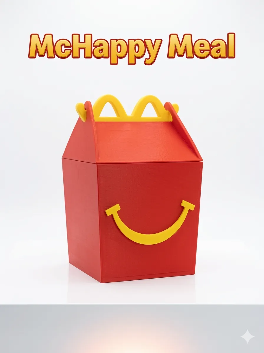 McHappy Meal bin box storage or garbage - Free 3D Print Model - MakerWorld