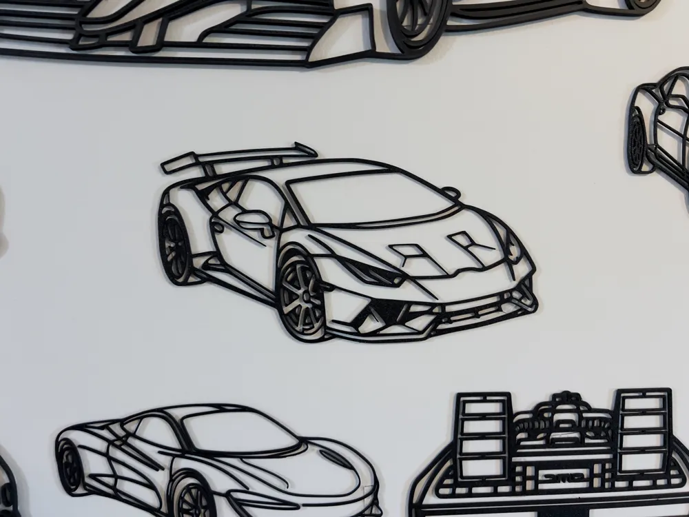 2D Wall Art of Lamborghini Huracan ( LARGE ) by Trending MakerWorld ...