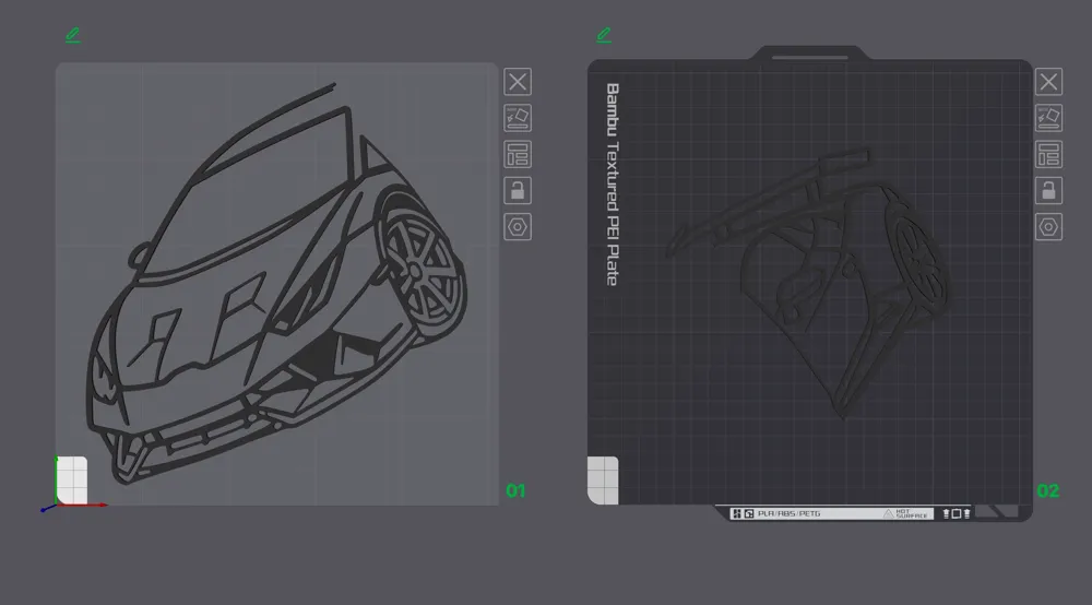 2D Wall Art of Lamborghini Huracan ( LARGE ) by Trending MakerWorld ...