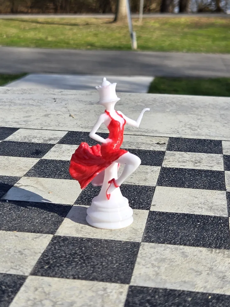 Chess King Queen standing/Dancing couple pose V2 by Vari217 MakerWorld ...