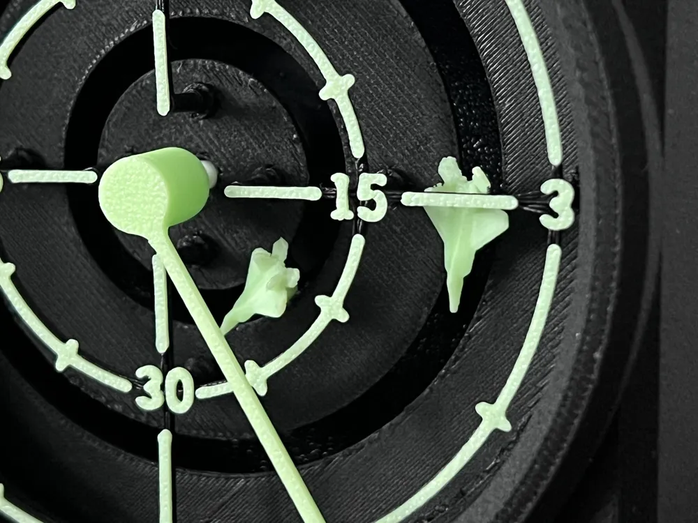Radar desk clock - Free 3D Print Model - MakerWorld