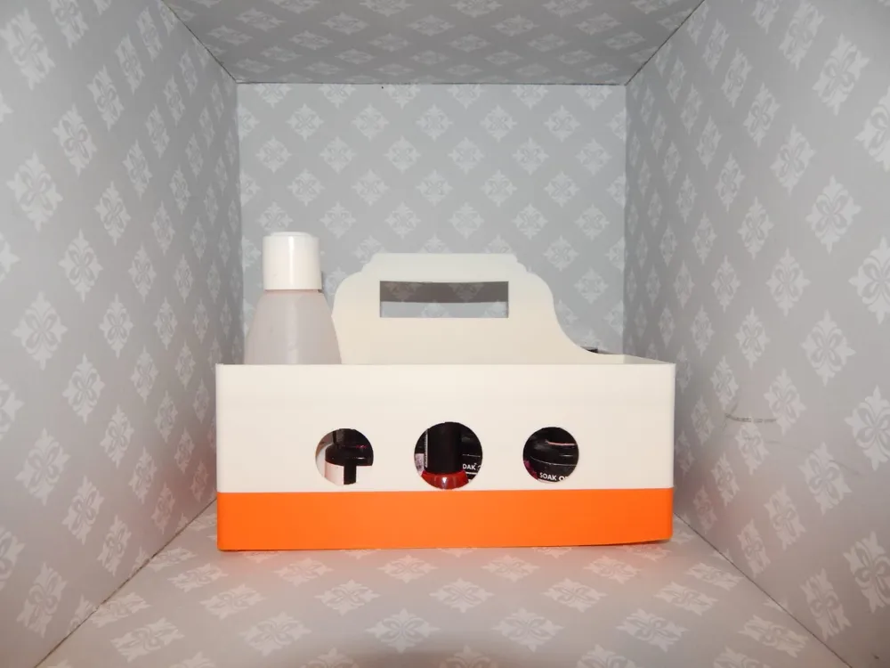 Portable Nail Polish & Manicure Organizer / Caddy - Free 3D Print Model ...