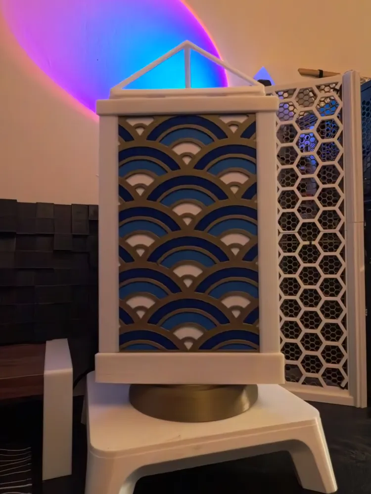 Japan wave lampshade for my TTL - Free 3D Print Model - MakerWorld