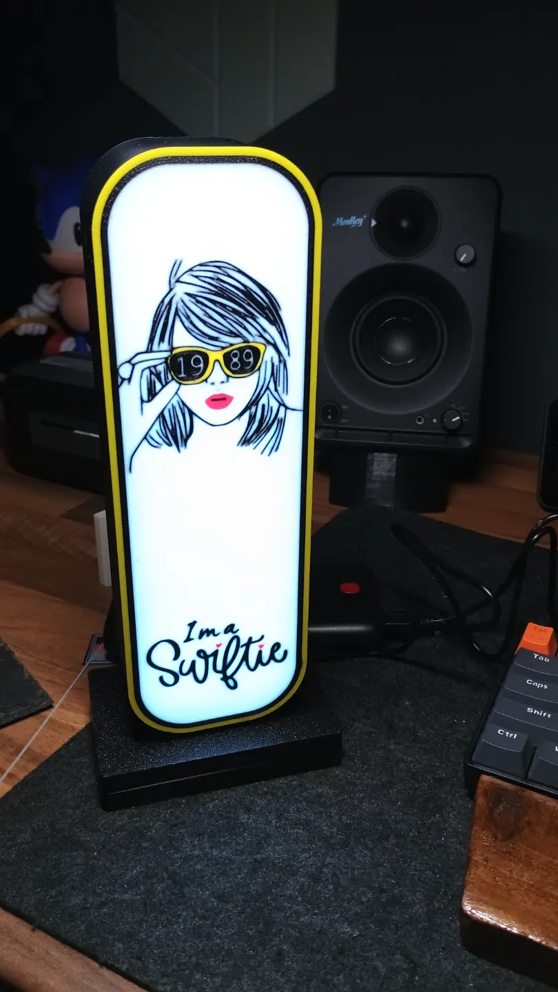 Taylor swift headset lightbox faceplate by 3DealityDesigns24 - MakerWorld