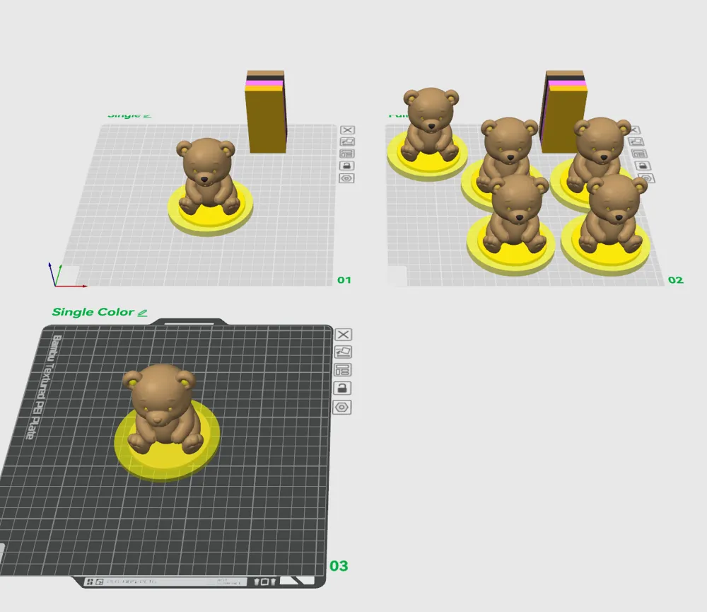 Cute Teddy Bear Desk Pal by K3DPrint MakerWorld: Download Free 3D Models