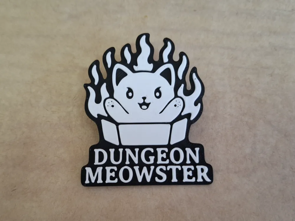 Dungeon Meowster Badge – Cute DM Emblem for DnD by Kat Tarasenko ...