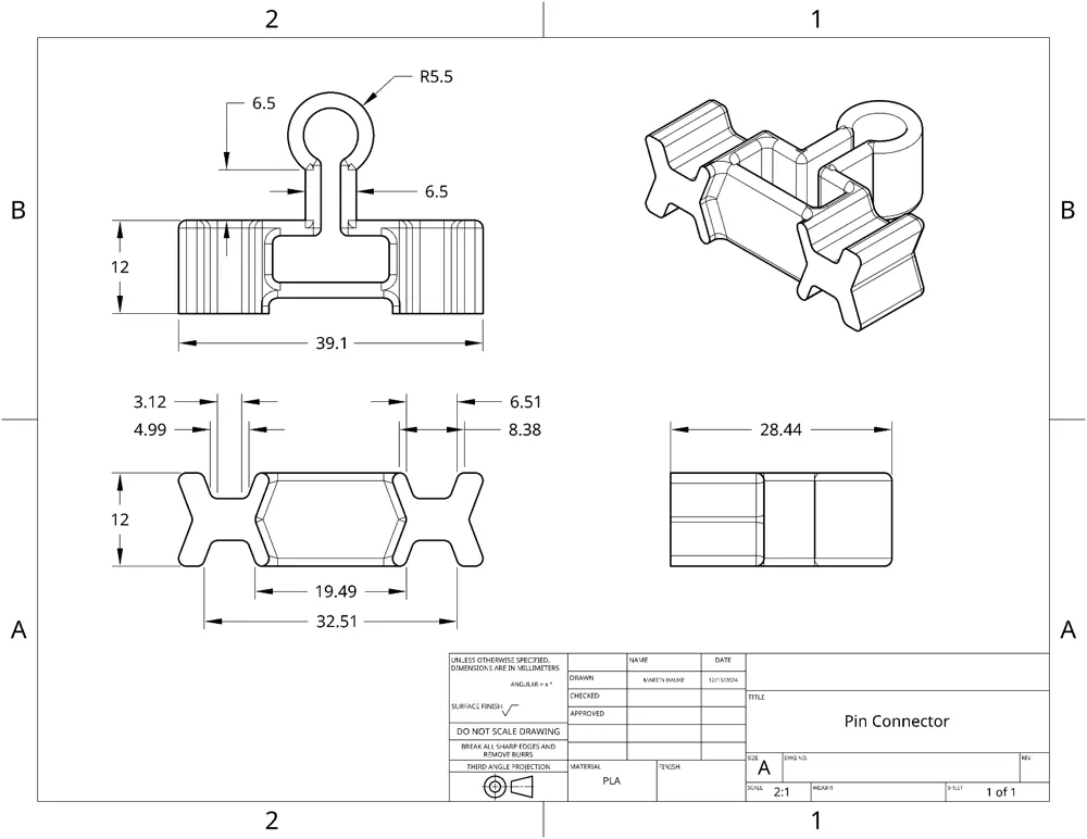 Voie ferrée squelettée - Embranchement (v2) par ph_neutral - MakerWorld