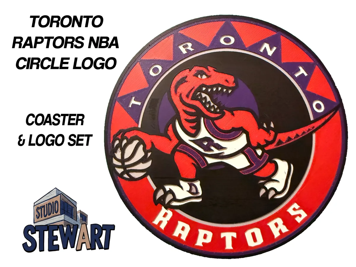 Toronto Raptors NBA LOGO - COASTER/OFFICE SIGN - Free 3D Print Model ...